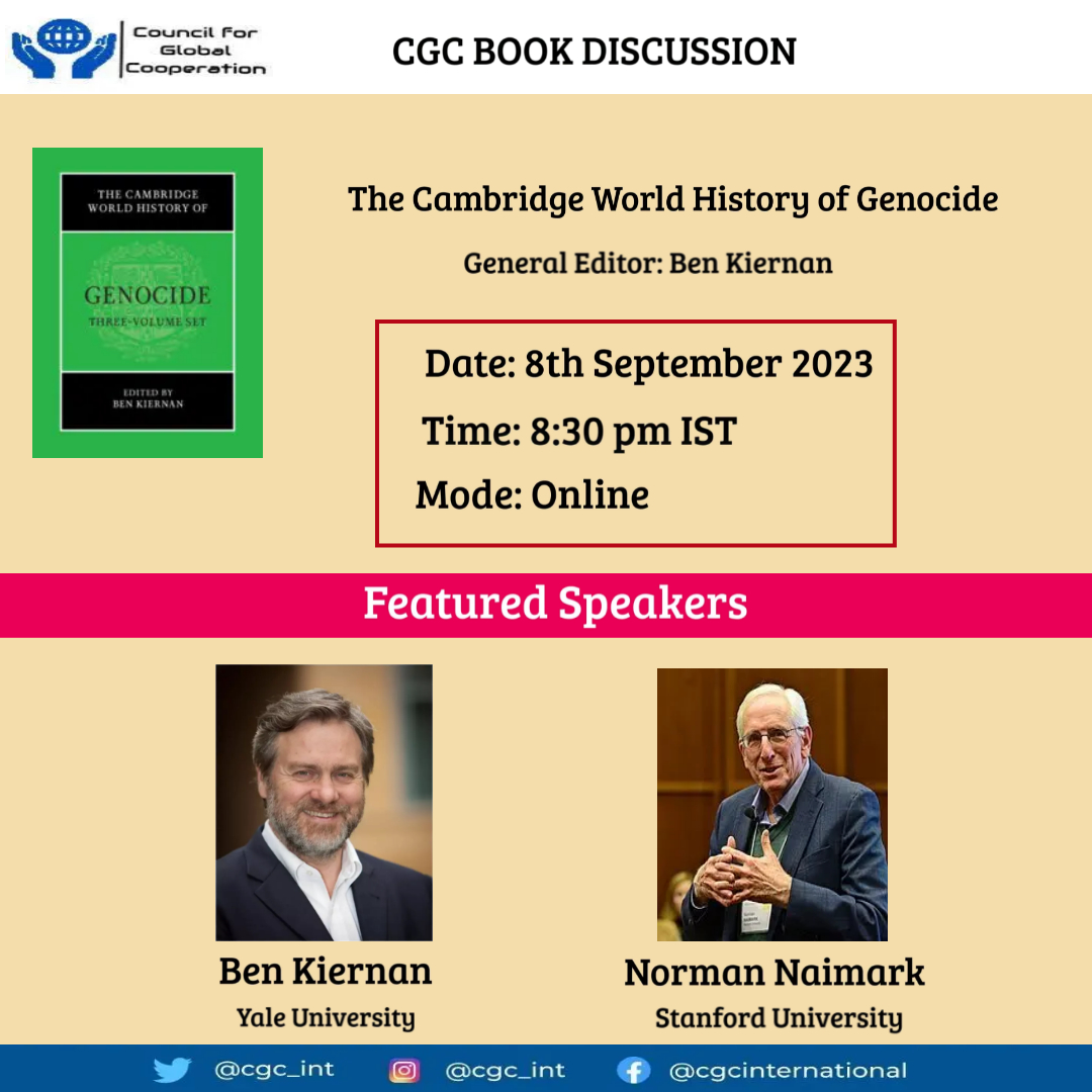 Book Discussion: The Cambridge World History of Genocide by Ben Kiernan ...